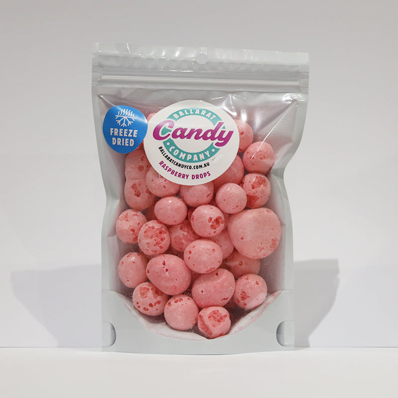Freeze Dried Raspberry Drops – I Love Coffee & Candy